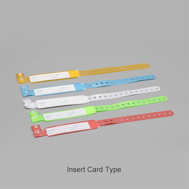 Disposable PVC Insert Patient Identification Wristbands ID Band from ...