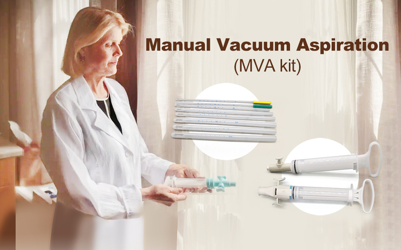 MVA Disposable Aspiration Abortion Kit Single Valve Manual Vacuum ...