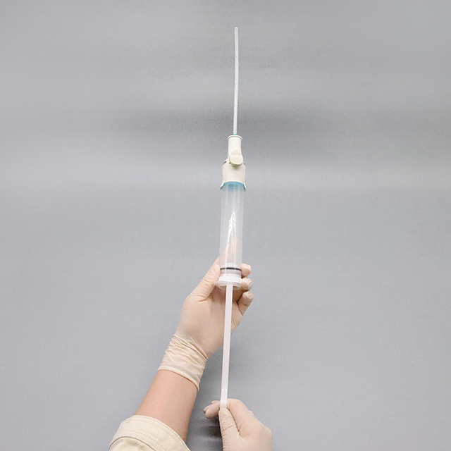 Medical Supply Disposable Double Valve Manual Vacuum Aspirator Syringe ...